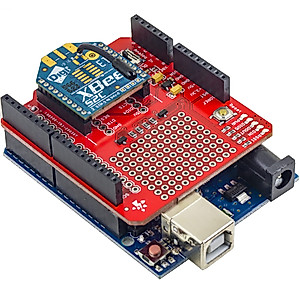 for XBee Shield Adapter Communication Breakout Board Red for Arduino UNO R3 Connectivity XBEE S2C Module with Female Header Pins