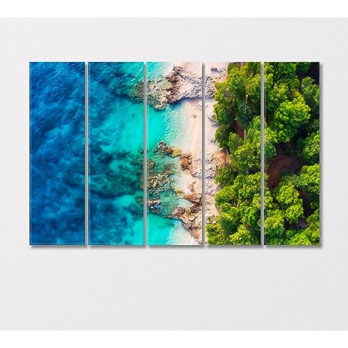 Croatia's Turquoise Coast Canvas Print 5 Panels / 36x24 inches