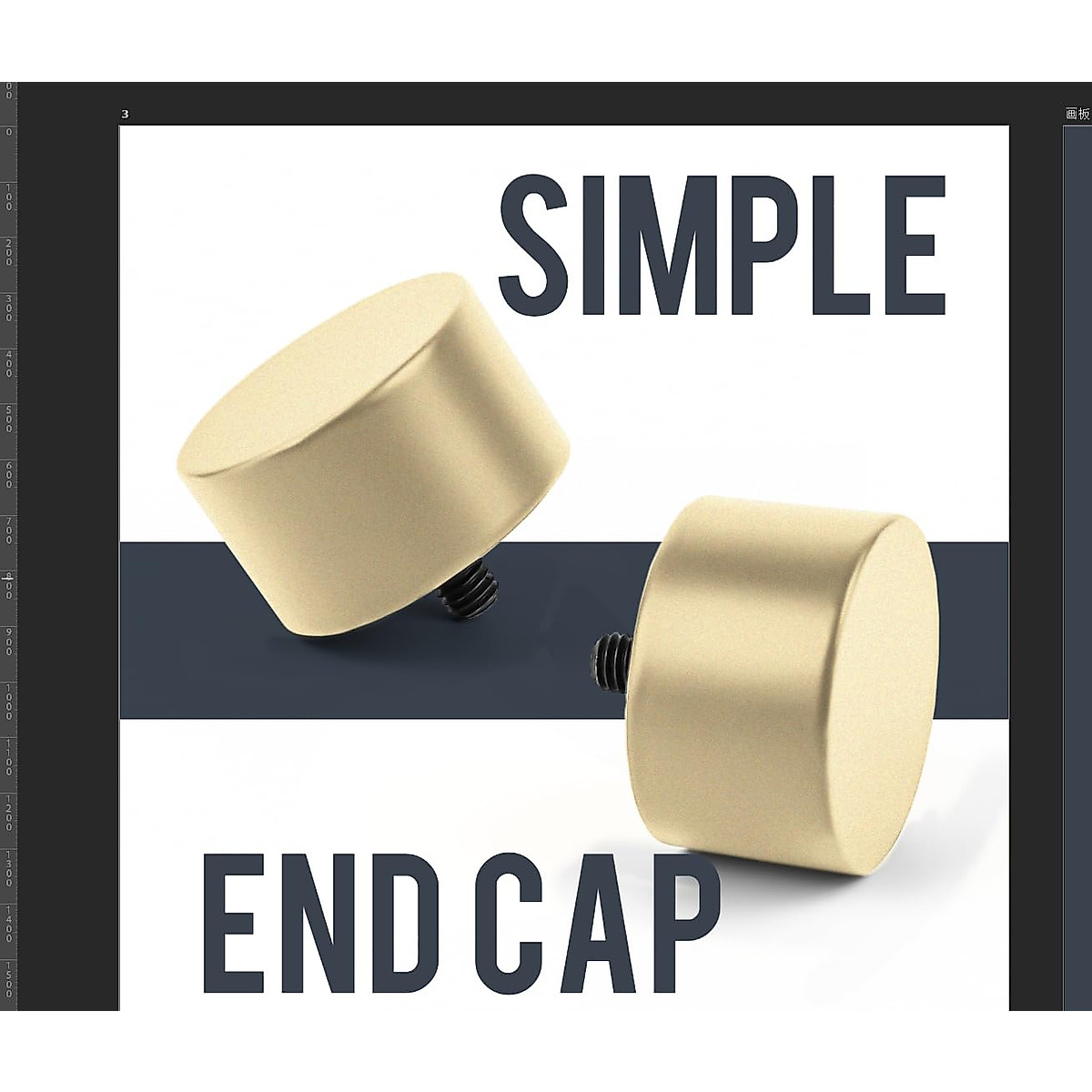 Zeerobee Curtain Rods for Windows 66 to 120, 1 Inch Gold Curtain Rod Set, Heavy Duty Drapery Rods with Adjustable Curtain Rods, Outdoor Modern Curtain Rod with Simple End Caps, 32"-120", Gold