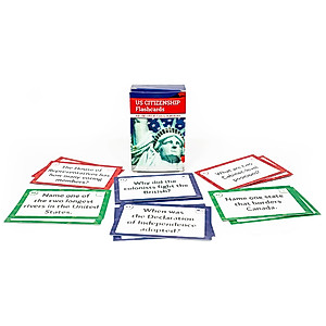 US Citizenship Flash Cards 2025 and 2026: USCIS Naturalization Test Flashcards Study Guide with All 100 Civics Exam Questions and Answers [2nd Edition]