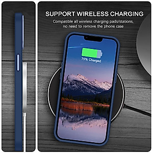 BENTOBEN Magnetic for iPhone 13 Case & iPhone 14 Case [Compatible with Magsafe] Translucent Matte Phone Case iPhone 13/14 Slim Shockproof Women Men Protective Cover for iPhone 13/14 6.1", Navy Blue