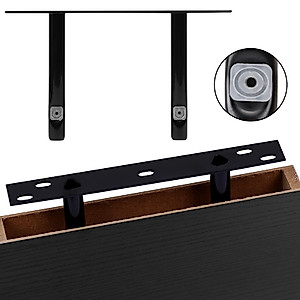 Fixwal Floating Shelves for Wall, Small Black Shelves Wall Mounted Shelf for Bathroom, Living Room, Bedroom, Kitchen Decor (Set of 3, 8x8)