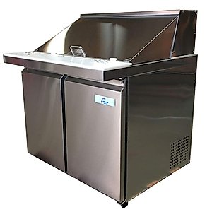 Commercial Refrigerated Sandwich Prep Table 2-door 36" Mega Top Model NSF -XSP-M36