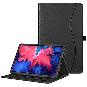 Fintie Case for Lenovo Tab P11 Plus Case 2021, Multi-Angle Viewing Folio Cover with Pocket, Auto Wake/Sleep, Black