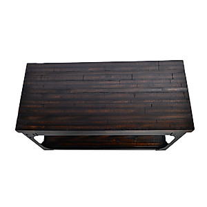 Steve Silver Sherlock Lift Top Tblw/Casters Cocktail Tables, 48" L x 28" W x 18-26" H, Hardwood Solids with an Iron Framed Base