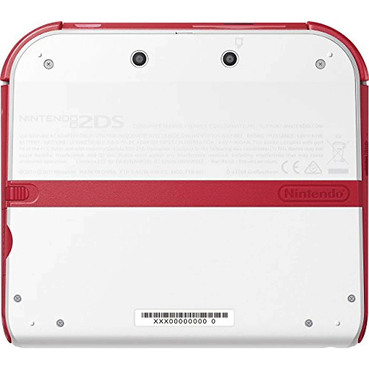 Nintendo 2DS - Scarlet Red / White (Renewed)