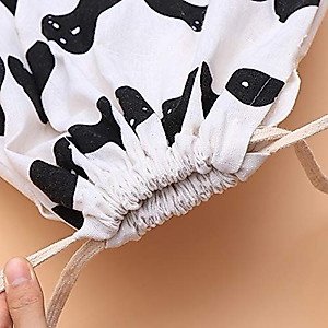 DOITOOL Washable Bundle Pocket Diaper Storage Bag Canvas Drawstring Bag Children s Toy Organiser (Semicircle)