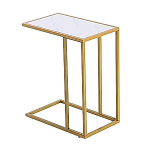 KARFER White Marble Series C Table Side Table Lazy Table [30x48x61cm]
