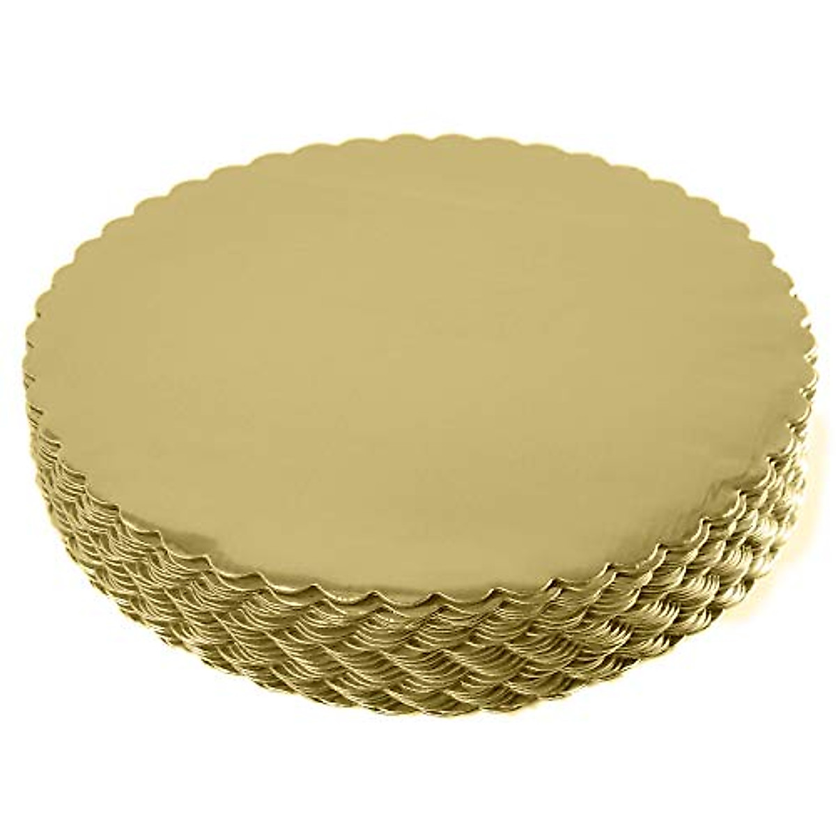 [25pcs] 12" Gold Cakeboard Round,Disposable Cake Circle Base Boards Cake Plate Round Coated Circle Cakeboard Base 12inch,Pack of 25