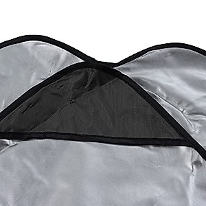 Swing Canopy Replacement, Swing Canopy UV Prevention Silver Coated Waterproof 600D Oxford Cloth for Balcony Black