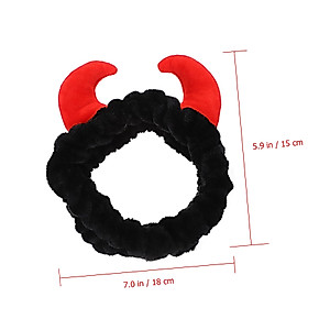 minkissy 4 Pcs Face Wash Hair Tie Bath Head Wrap Headband Scrunchies for Women Aesthetic Stuff Women Hair Wrap Washing Face Hair Hoop Goth Accessories Spa Women's Cosplay Vampire Cloth