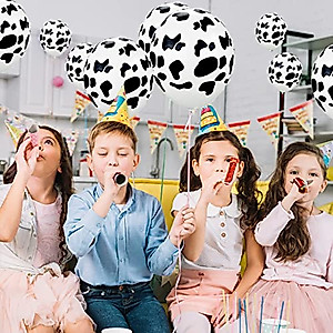 25 PCS Cow Balloons Funny Cow Print Balloons For Children's Party Western Cowboy Theme for Kids Birthday Party Favor Supplies Decorations