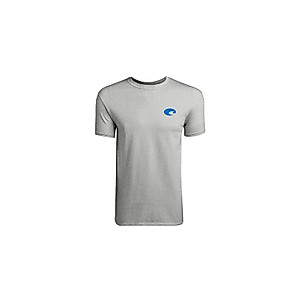 Costa Del Mar Species Shield Short Sleeve T Shirt, Gray Heather, Medium