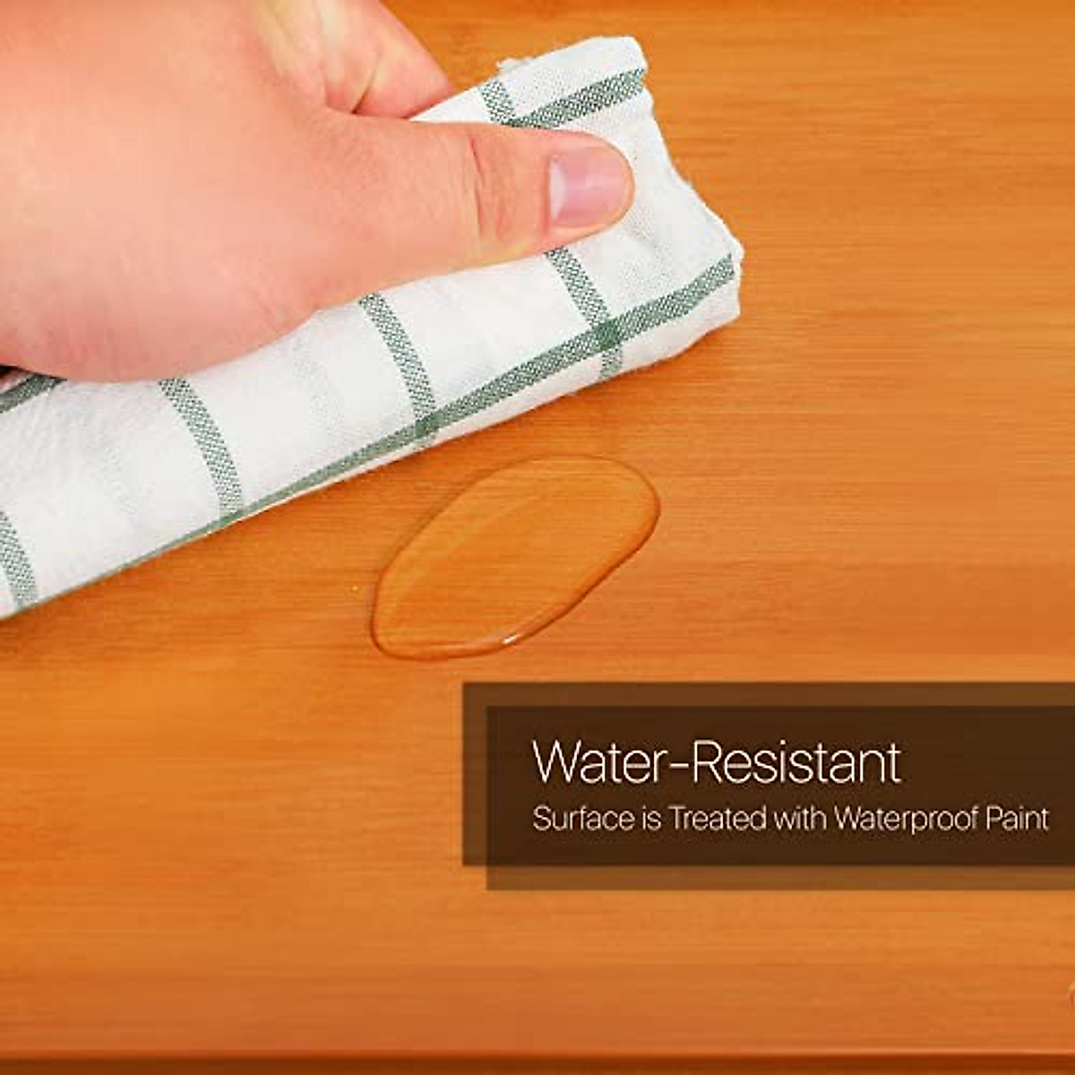 MoNiBloom 4 Tier Bookcase with 3 Drawers, Bamboo Freestanding Ventilated Display Shelf Storage Organizer Cabinet for Bedroom Living Room Office Décor, Brown