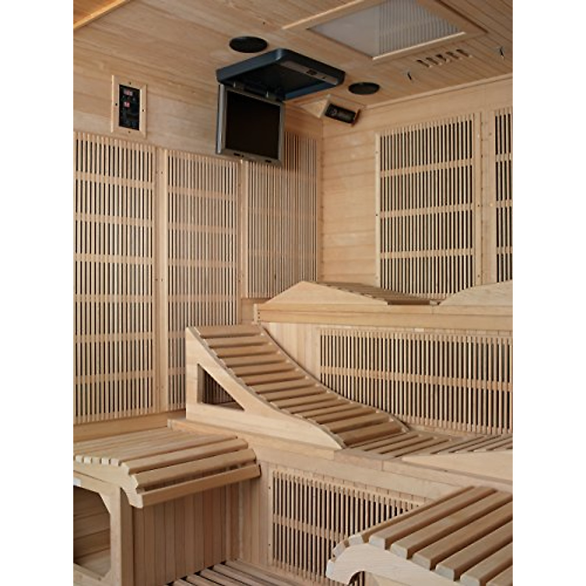 Golden Designs "Monaco" 6-person Near Zero EMF Far Infrared Sauna Canadian Hemlock