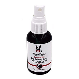 Warren London Premium Essential Oil All Natural Dog Calming Spray, Relaxes and Provides Anti-Anxiety Relief for Hyper Active Dogs | Made in USA