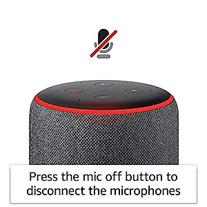 Echo Plus (2nd Gen) - Premium sound with built-in smart home hub - Charcoal