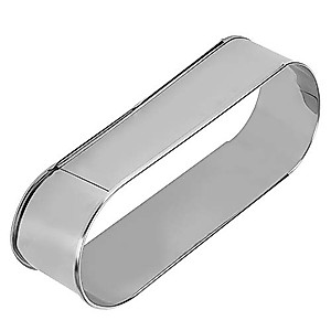 Round Mousse Cake Baking Rings Cutters Bottomless, Stainless Steel Long Oval Cake Mousse Ring Retractable Cake Mold DIY Baking Tools Kitchen Supplies