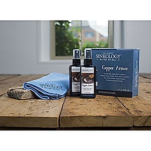 Sinkology P1U-1212BC-AMZ-TG Pollock Undermount 12" Bar Prep Kit with Grid Drain Armor Kitchen Sink, 12 x 12 x 5, Aged Copper