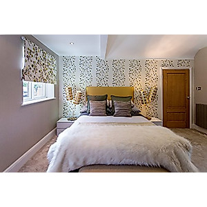 Flambeau Lighting TA1030 Nettle Luxe Table Lamp, Gold leafed Star-Shaped Base with Cream Metal Stems