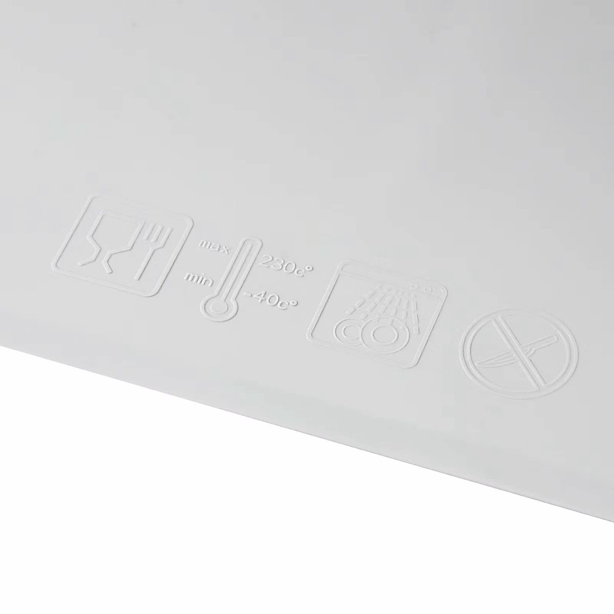 PandaEar 2 Pack Silicone Table Placemats Food Grade Mats for Kids Baby Toldder| BPA Free Non Slip Eating Table Mat Lightweight Portable with Unique Raised Edge (Blue Grey)