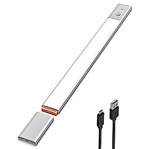 EZVALO LED Closet Light, 48LED Battery Operated Lights Motion Sensor Light Rechargeable Under Cabinet Lighting Night Light for Closet, Cabinet, Kitchen, Wardrobe, Cupboard