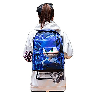 Anime Backpack Blue Cosplay Prop Bag for Women Men