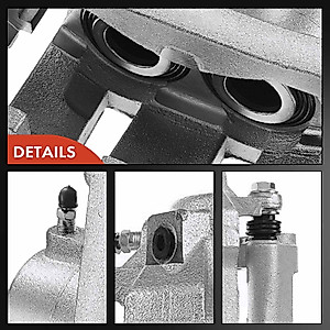 A-Premium Disc Brake Caliper Assembly with Bracket Compatible with Ford Excursion 2000-2005 F-250 Super Duty F-350 Super Duty 1999-2004 Front Left and Right Side 2-PC Set