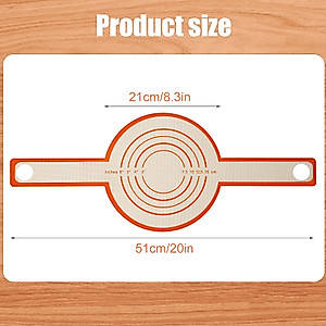 2pcs Baking Mat for Dutch Oven, Silicone Bread Sling Multifunctional Baking Mat for Dutch Oven Reusable Dutch Oven Liner with Long Handles