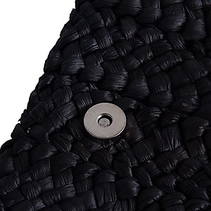 Fecialy Straw Clutch Purses Straw Purses for Women Envelope Woven Clutch Handbags Summer Beach Bags