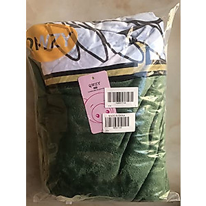 Anime Throw Blanket Flannel Fleece Blanket Cosplay Hooded Cloak Shawl Wrap Nap Quilt (Green, 47''X 65'')