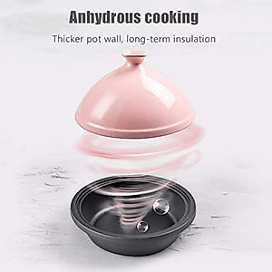 MYYINGBIN 30cm Tagine Enameled Cast Iron Pot with Lid Slow Cooker Lead-Free Cooking Healthy Food for Home Kitchen, Best Gift, Green