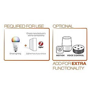SYLVANIA SMART+ ZigBee Bulb, Color Changing and Dimmable A19 LED Bulb,60 Watt Equivalent, Works with SmartThings, Wink, and Amazon Echo Plus