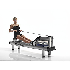 WaterRower M1 Hi Rise Rowing Machine with S4 Monitor | USA Made | Original Handcrafted Erg Machine for Home Use & Gym | Best Warranty