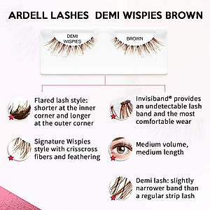 Ardell False Eyelashes Demi Wispies Brown (4 Pack)