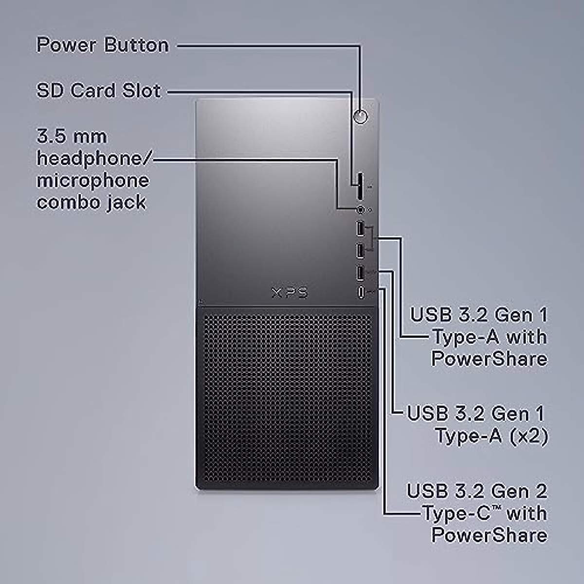 Dell XPS 8960 Desktop Computer Tower 2023 | 13th Gen Intel Core i7-13700 16-Core CPU, 64GB DDR5 RAM, 2TB NVMe M.2 PCIe SSD, Intel UHD Graphics 770, WiFi 6, Windows 11 Home