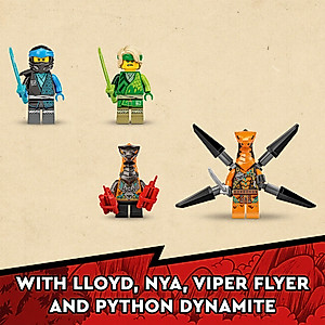 Lego NINJAGO Lloyd’s Legendary Dragon Toy, 71766 Set with Snake Figures & NYA Minifigure, Collectible Mission Banner Series
