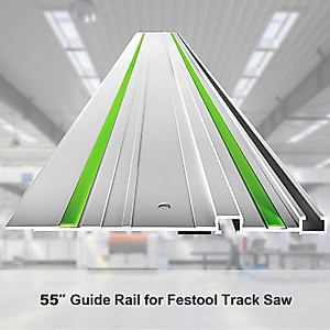 55 Inches Guide Rail FS-1400/2, 55" Track for Festool TS-55/TS-75 Track Saws, Aluminum Alloy