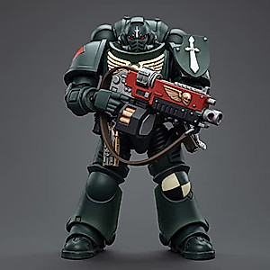Pipigirl JoyToy Warhammer 40K Space Marine Genuine License 1/18 Soldier, Dark Angels Intercessors, 4inch Models Space Marines Action Figures Kits (Sergeant Rakiel)