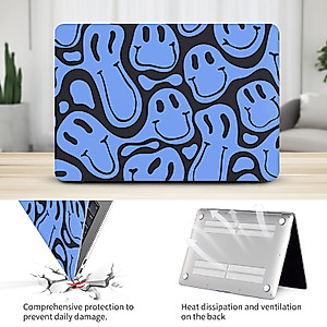 Watbro Compatible MacBook Air 13 inch Laptop case 2020 2019 2018 Release A2337 M1/A2179/A1932, 70's Retro Pattern case, Suitable for MacBook Air 2020 with Touch ID