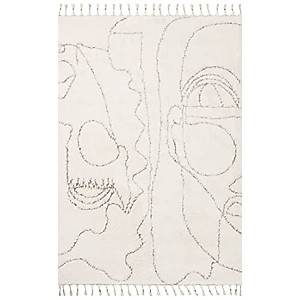 Justina Blakeney x Loloi Ronnie Collection RON-04 Ivory/Natural, Contemporary 2'-2" x 3'-9" Accent Rug