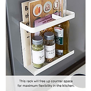 Yamazaki Home Magnet Wrap or Aluminim Foil Holder - Kitchen Storage, Magnetic Organizer - Steel