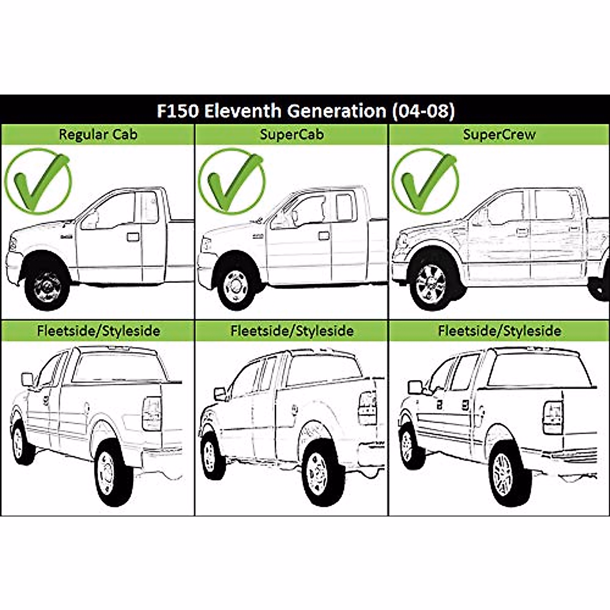 Garage-Pro Rear Step Bumper Compatible with 2004-2006 Ford F-150 Fleetside/Styleside