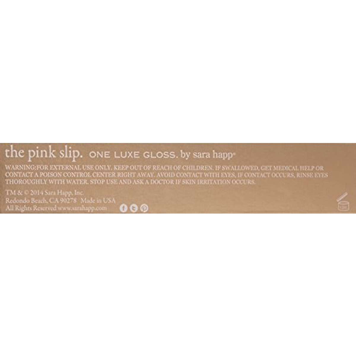 Sara Happ The Pink Slip One Luxe Gloss: Maximize Hydration with Natural Oils, Heal and Soften All Day Sheer, Reflective Shine, 0.21 oz