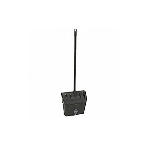 Long Handled Dust Pan, Black, Plastic