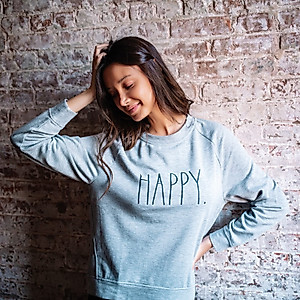 Rae Dunn Women's Studio Raglan Sweatshirt, Medium