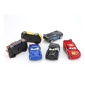 14 Pcs Miniature Car Figurines Playset, Mini Racers Car Cake Topper, Mini Car Figures Toy Cupcake Decorations for Kid Birthday Baby Shower Party Supplies