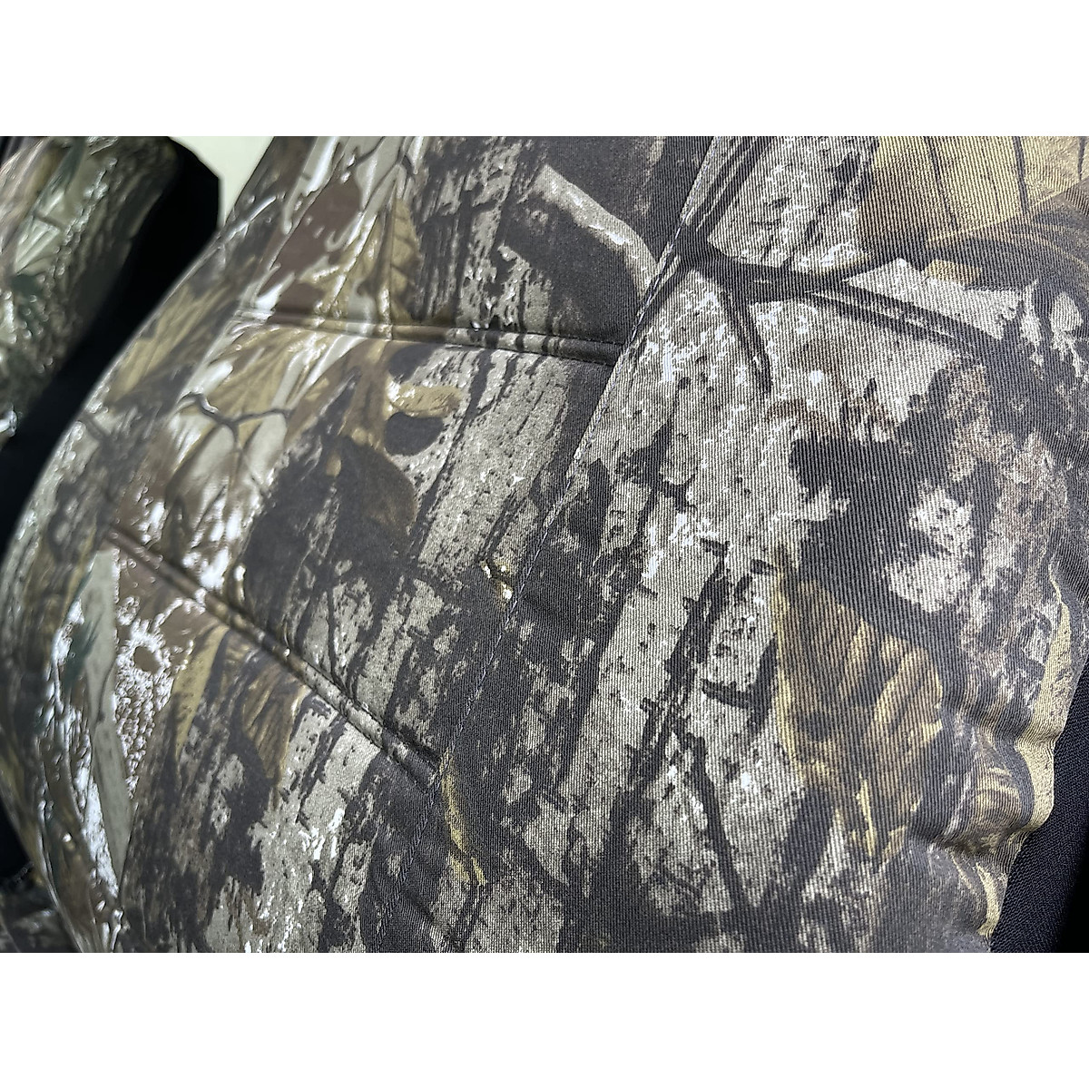 Canvas Seat Covers for Toyota Tacoma Double/Crew Cab SR SR5 TRD Sport Interior Accessories 2007-2023, Universal Car Pickup Truck Cotton Hunting Camouflage Protector, Airbag Compatible