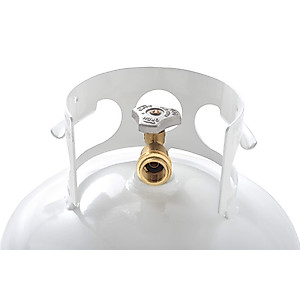 Flame King YSN401a 40 Pound Steel Propane Tank Cylinder,White & YSN-301 30 Pound Steel Propane Tank Cylinder, White