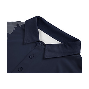 JACKETOWN Golf Polo Shirts for Men Moisture Wicking Sports T-Shirts Short Casual Polo